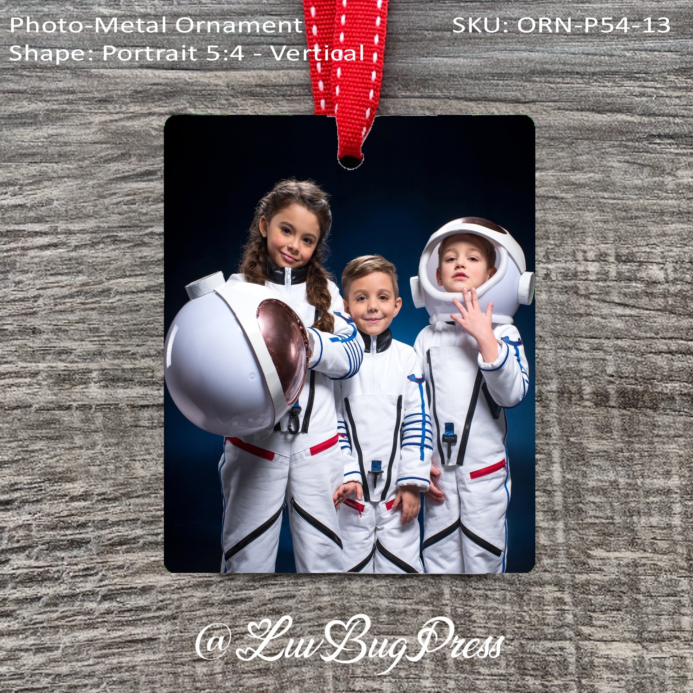 Personalized Photo Metal Ornament, Rectangle 5:4 - Vertical - Etsy