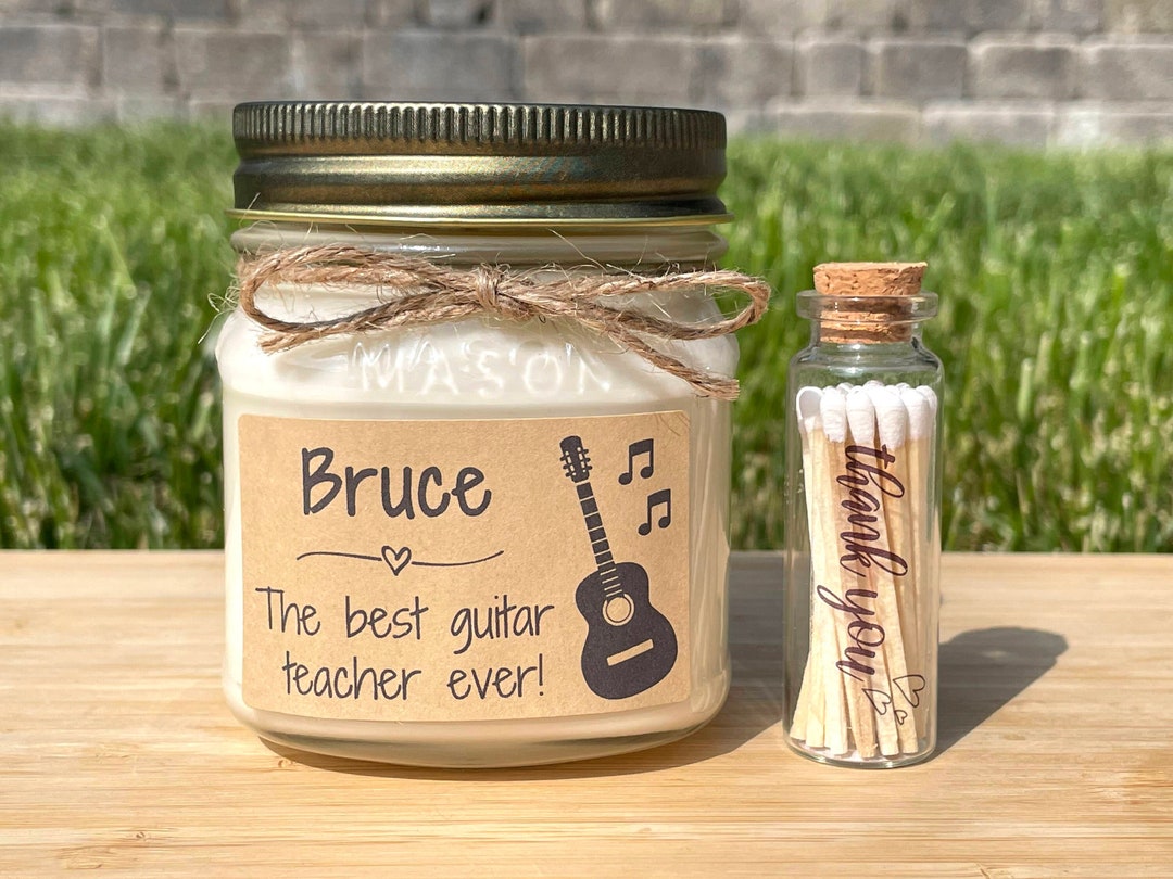 Personalized Guitar Teacher Gift Guitar Instructor Gift Guitar Teacher ...