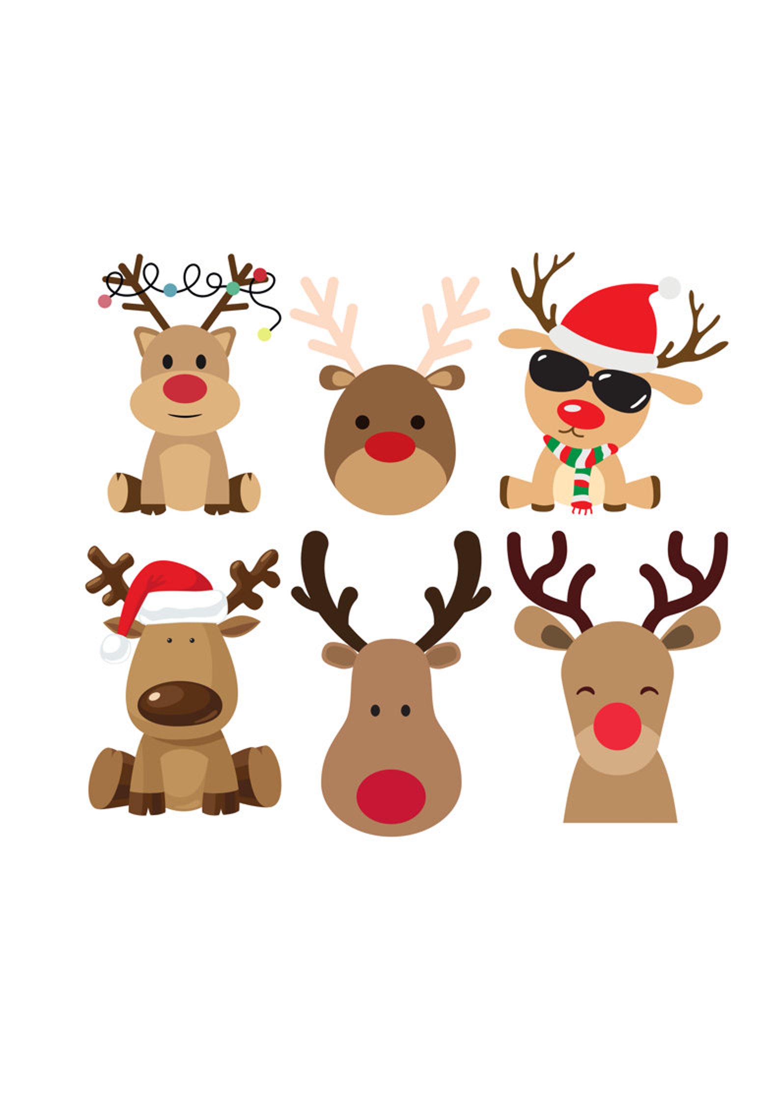 Reno SVG, Cara de reno Svg, Reno de Navidad Svg, Reno Rudolph svg, Reno ...