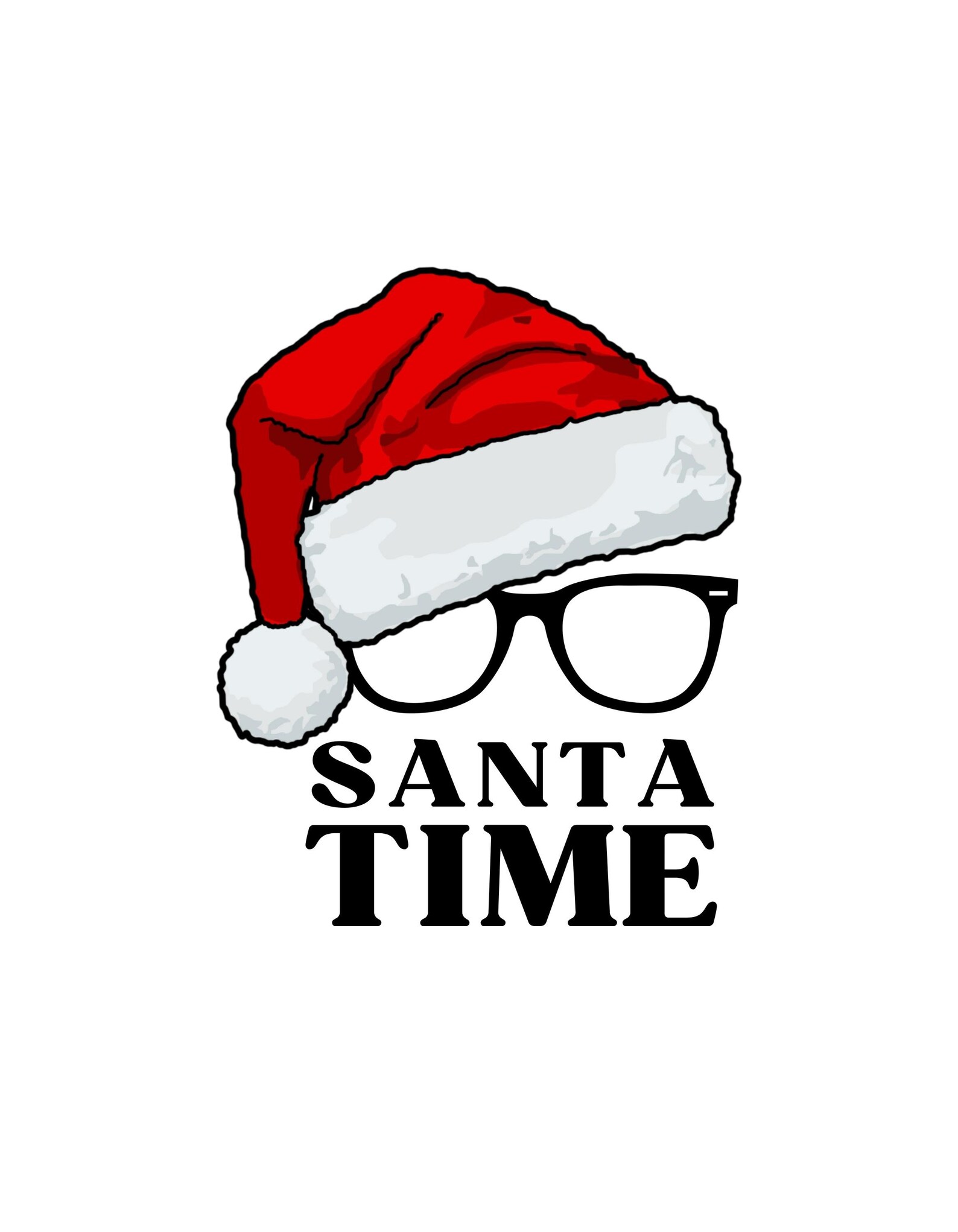 Santa Time SVG PNG and JPEG - Etsy