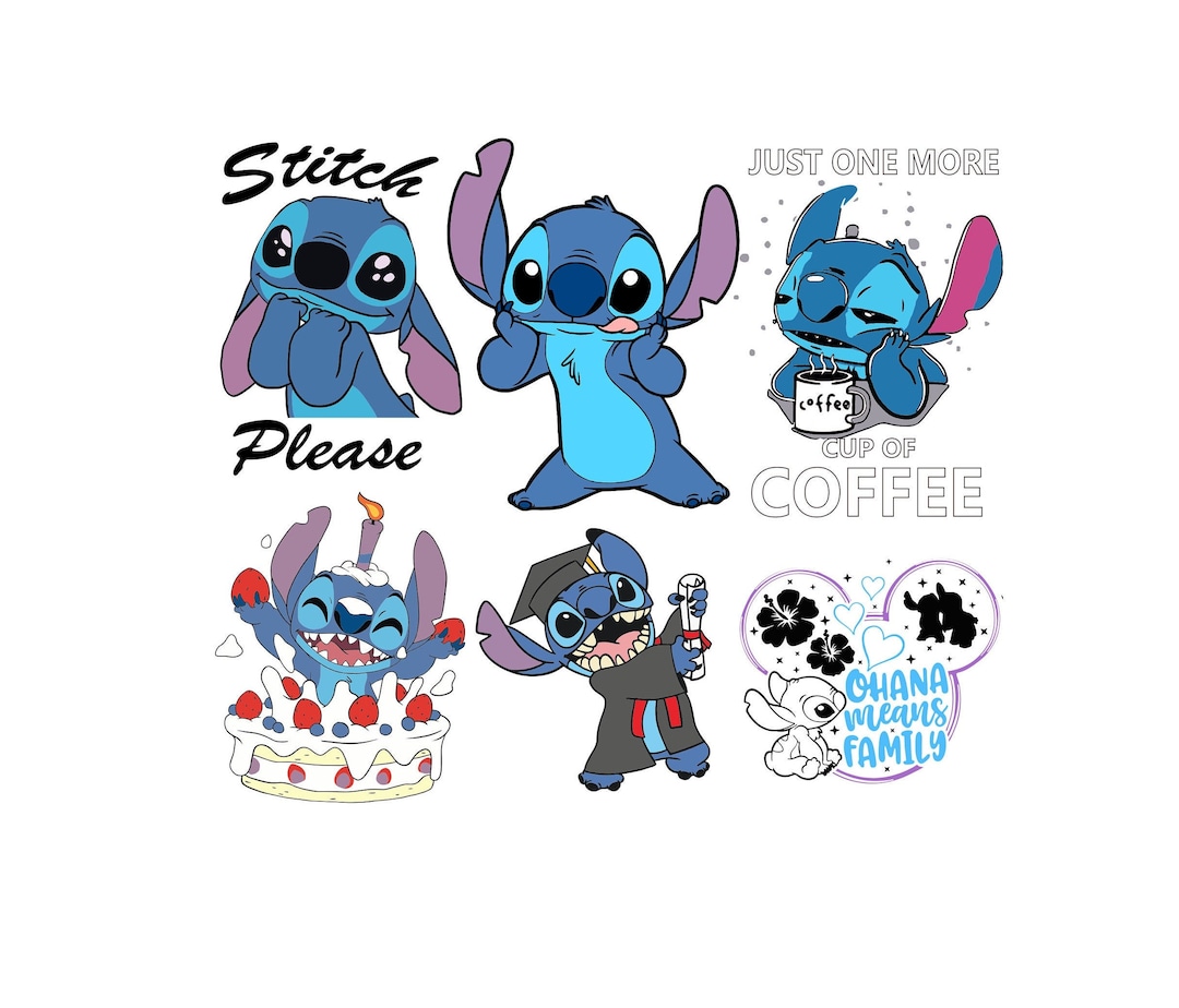 Stitch Svg,and PNG Files, Stitch Moods, Stitch Cut File Svg, Stitch ...