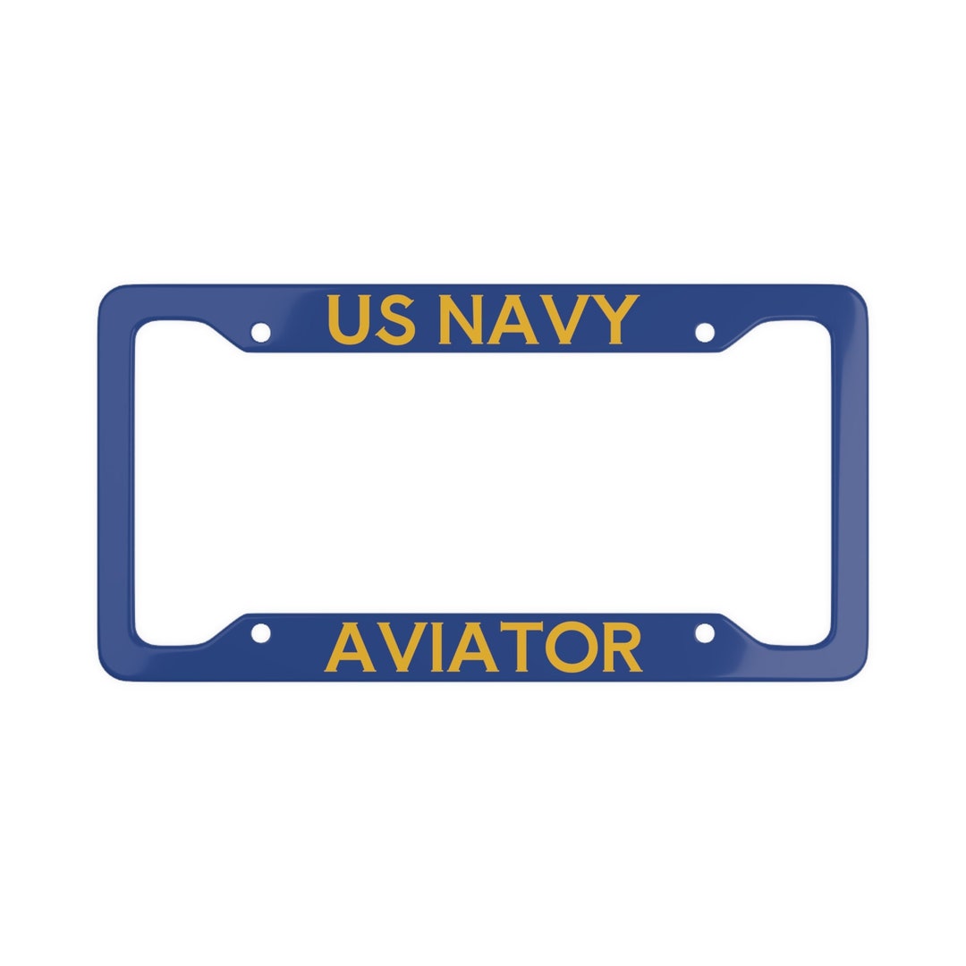 US Navy Aviator License Plate Frame - Etsy