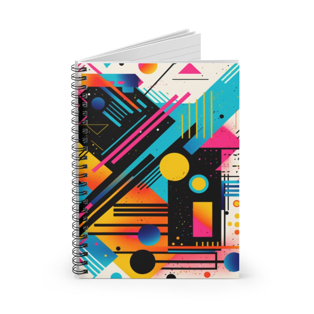 Stylish Vintage 1990s School Design Notebook Ruled Line - Etsy