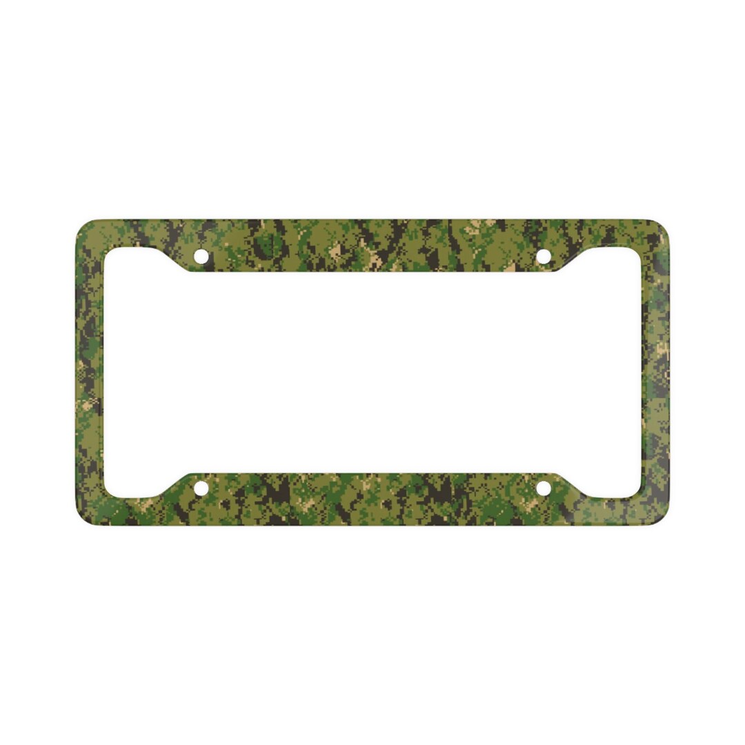 Navy Camouflage License Plate Frame Navy Type III Camo Plate Holder ...