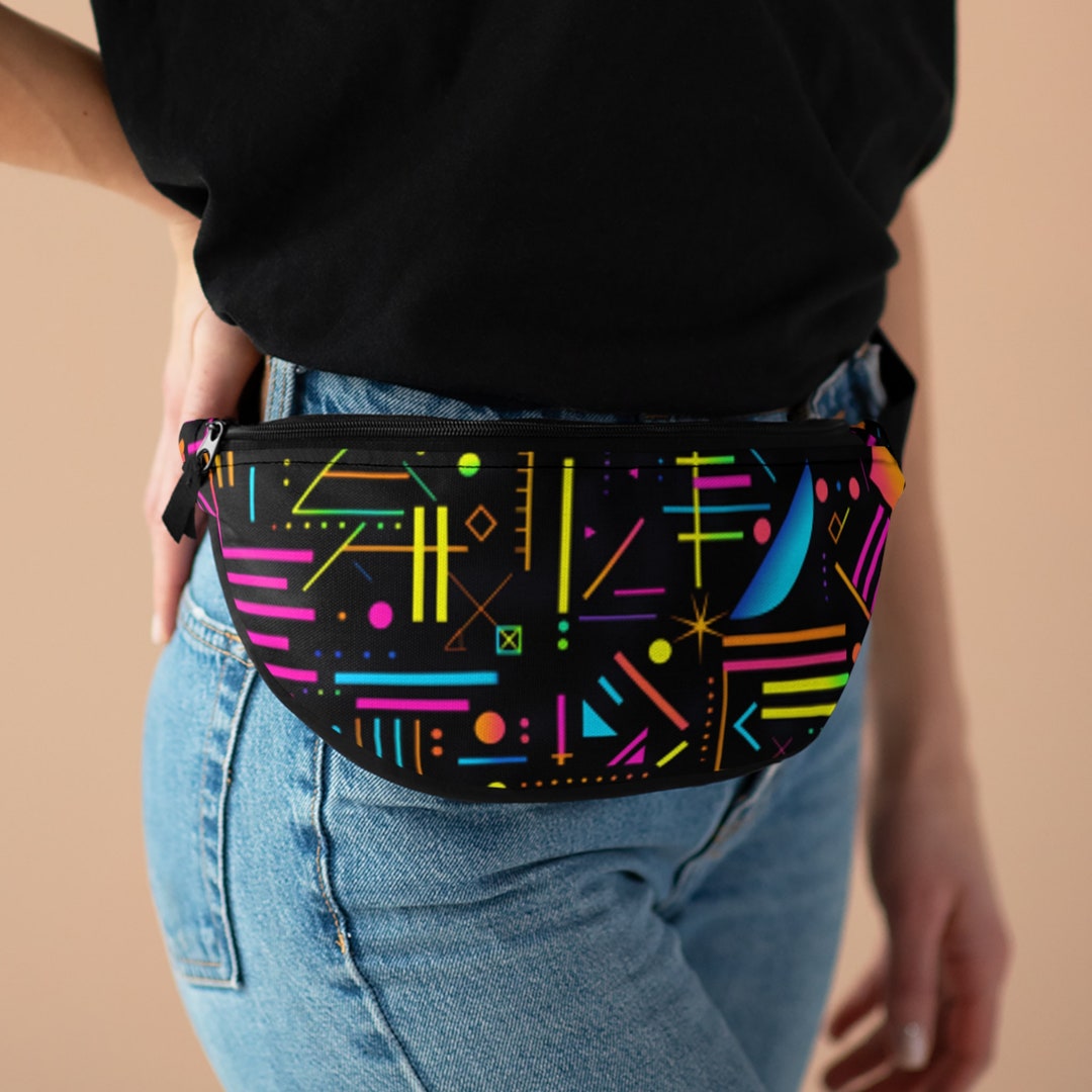 Vintage 1980s Neon Design Fanny Pack Retro Fanny Packs 80s Party ...
