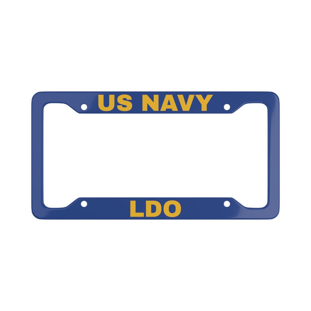 US Navy Limited Duty Officer LDO License Plate Frame - Etsy