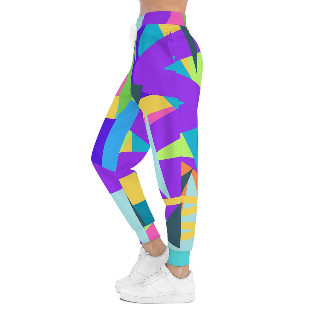 Retro 1980s Style Athletic Joggers Mens Workout Pants Gym Pants Yoga ...