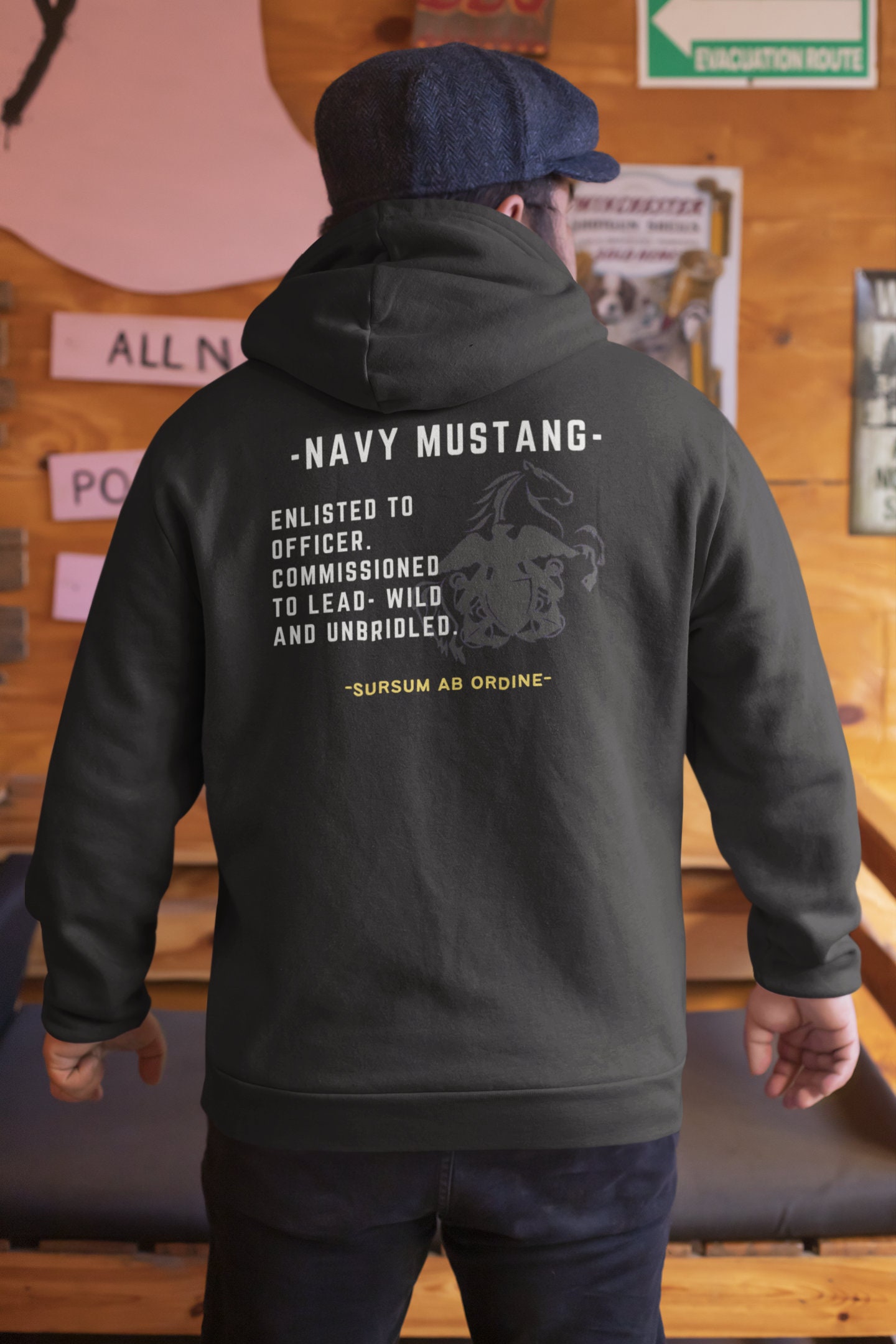 US Navy Mustang Unisex Heavy Blend™ Full Zip Hoodie Navy CWO - Etsy
