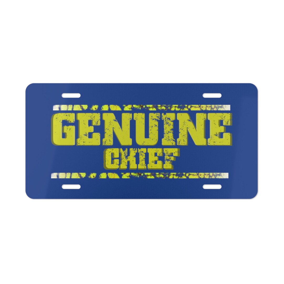 Genuine US Navy Chief Vanity Plate Gift - Etsy