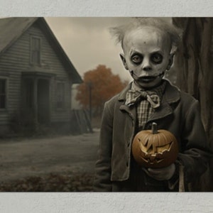 Vintage 1930s Style Horror Movie Rolled Poster Creepy Zombie Child ...