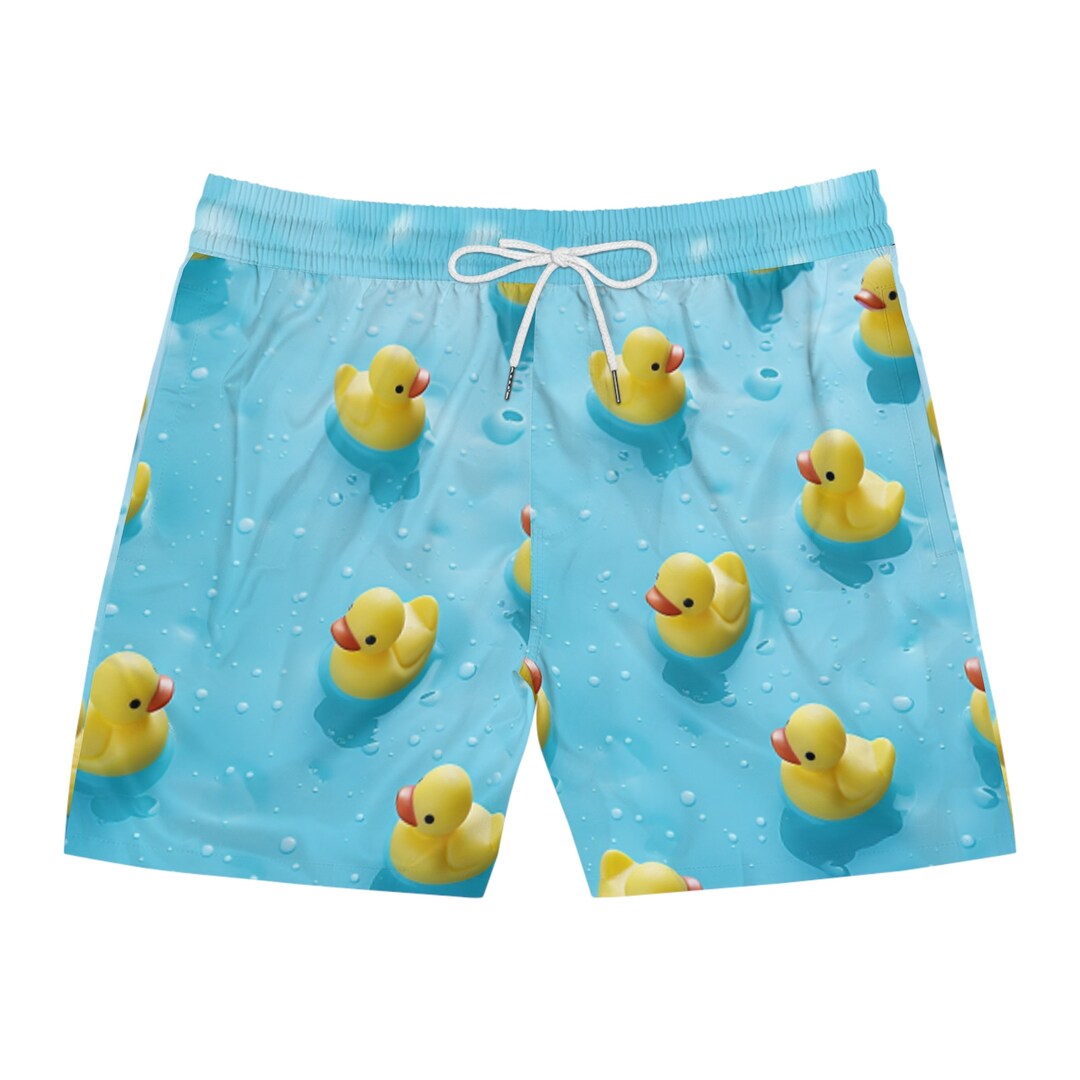 Cute Rubber Ducky Men's Mid-length Swim Shorts - Etsy