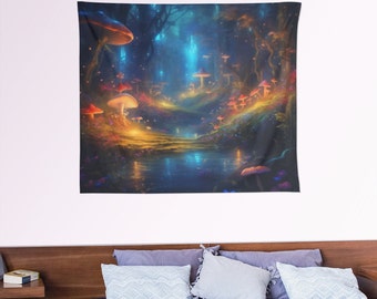 Printed Wall Tapestry, Enchanted Forest - Etsy