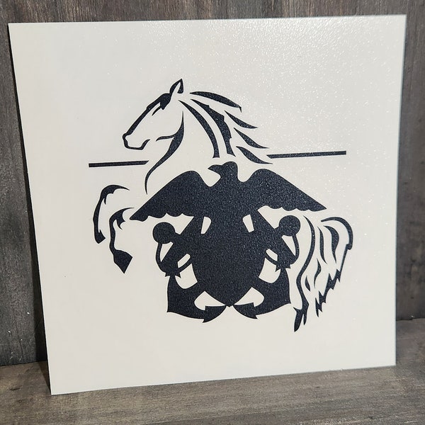 Navy Mustang Decal - Etsy