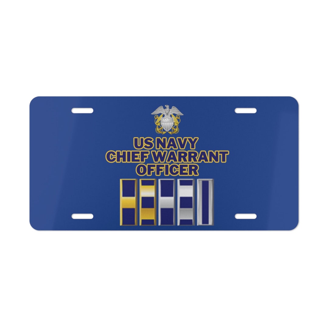 US Navy Chief Warrant Officer CWO Vanity Plate - Etsy Singapore