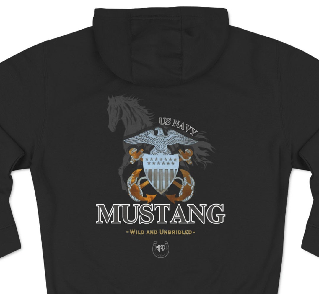 US Navy Mustang Premium Pullover Hoodie Navy Pride Officer ...