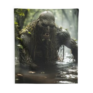 Scary Horror Swamp Monster Indoor Wall Tapestries - Etsy