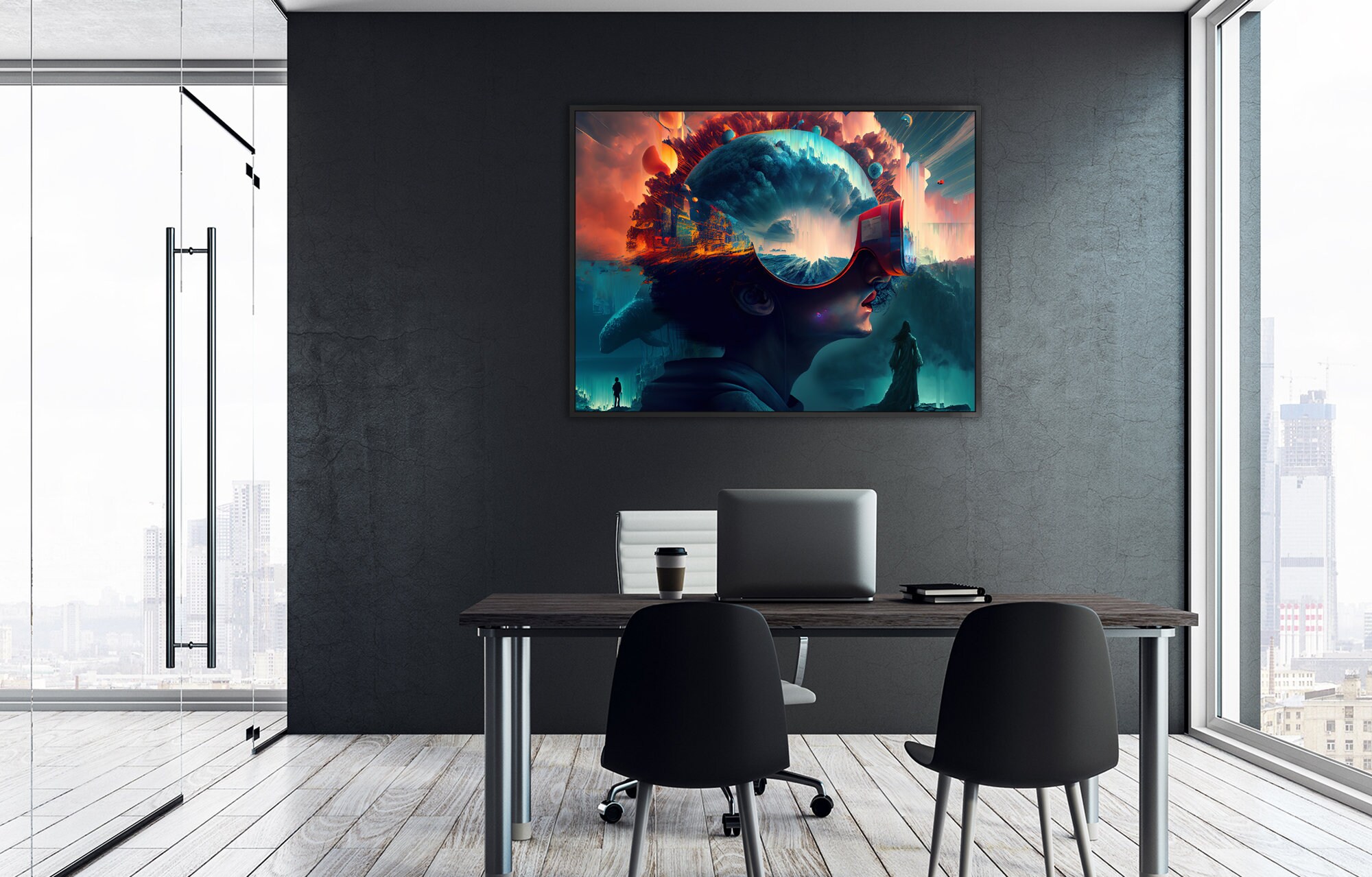 Pixel Dripz™, Visionary, Custom Digital Artwork, Digital Print, Framed ...