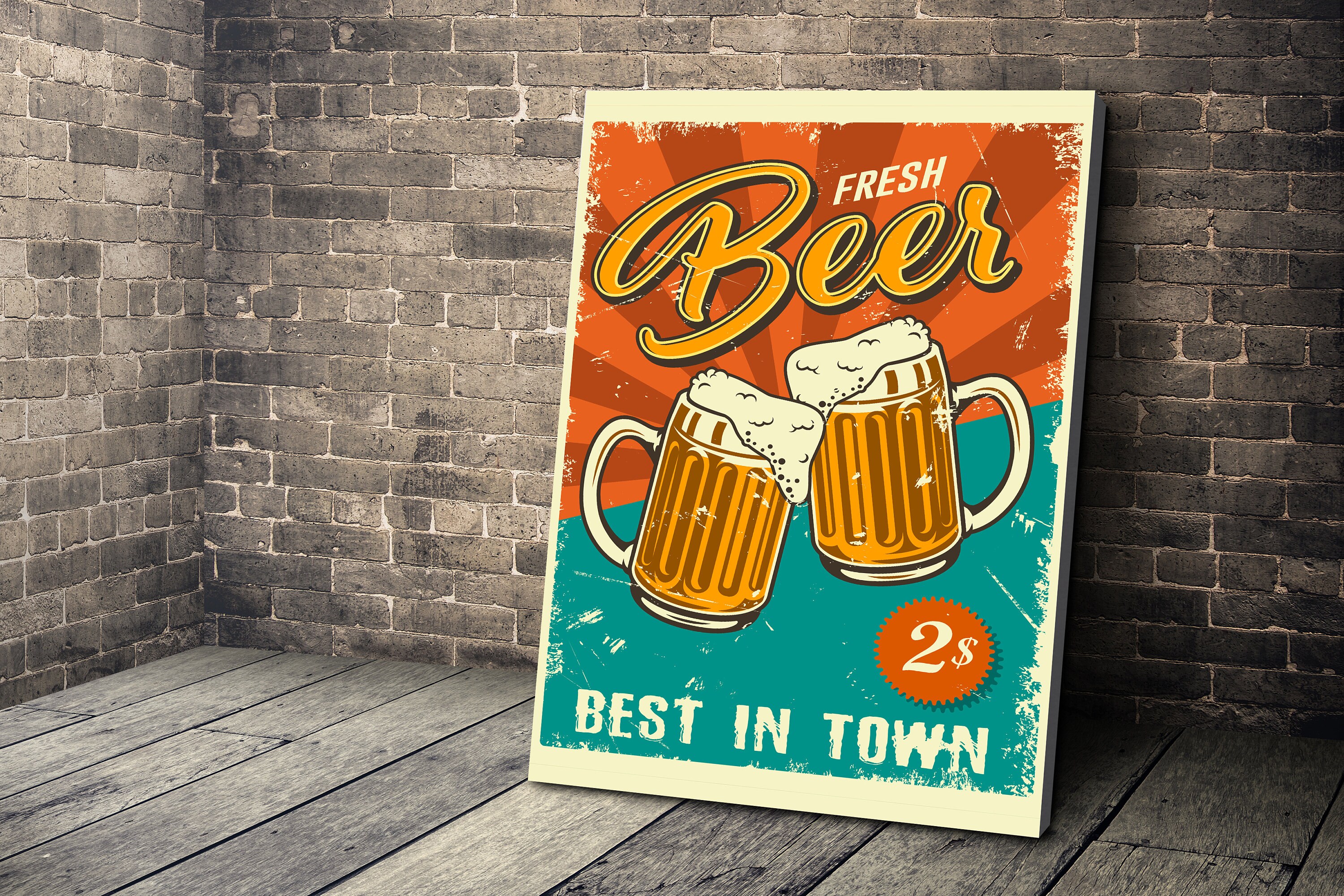 Vintage Beer Poster Set, 7 Digital Prints, Beer Posters, Classic Beer ...