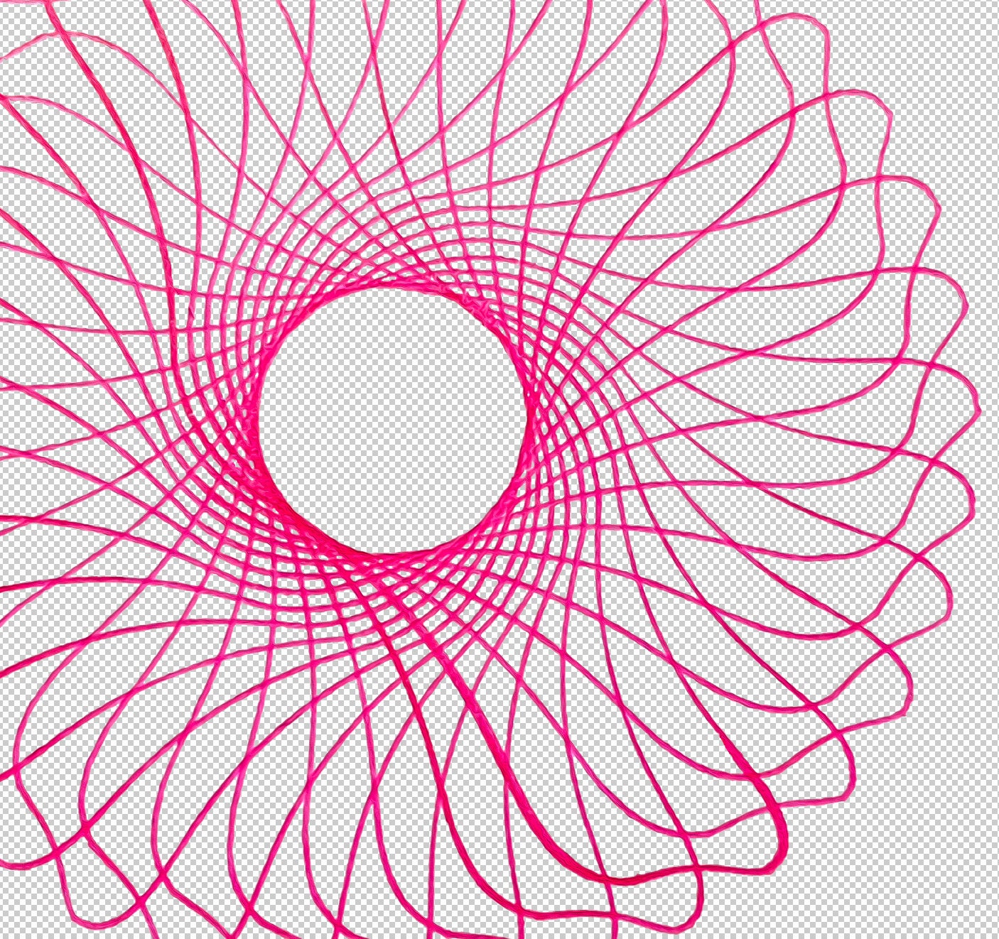 Pink Geometric Digital Download, Pink Circle PNG Design Art - Etsy