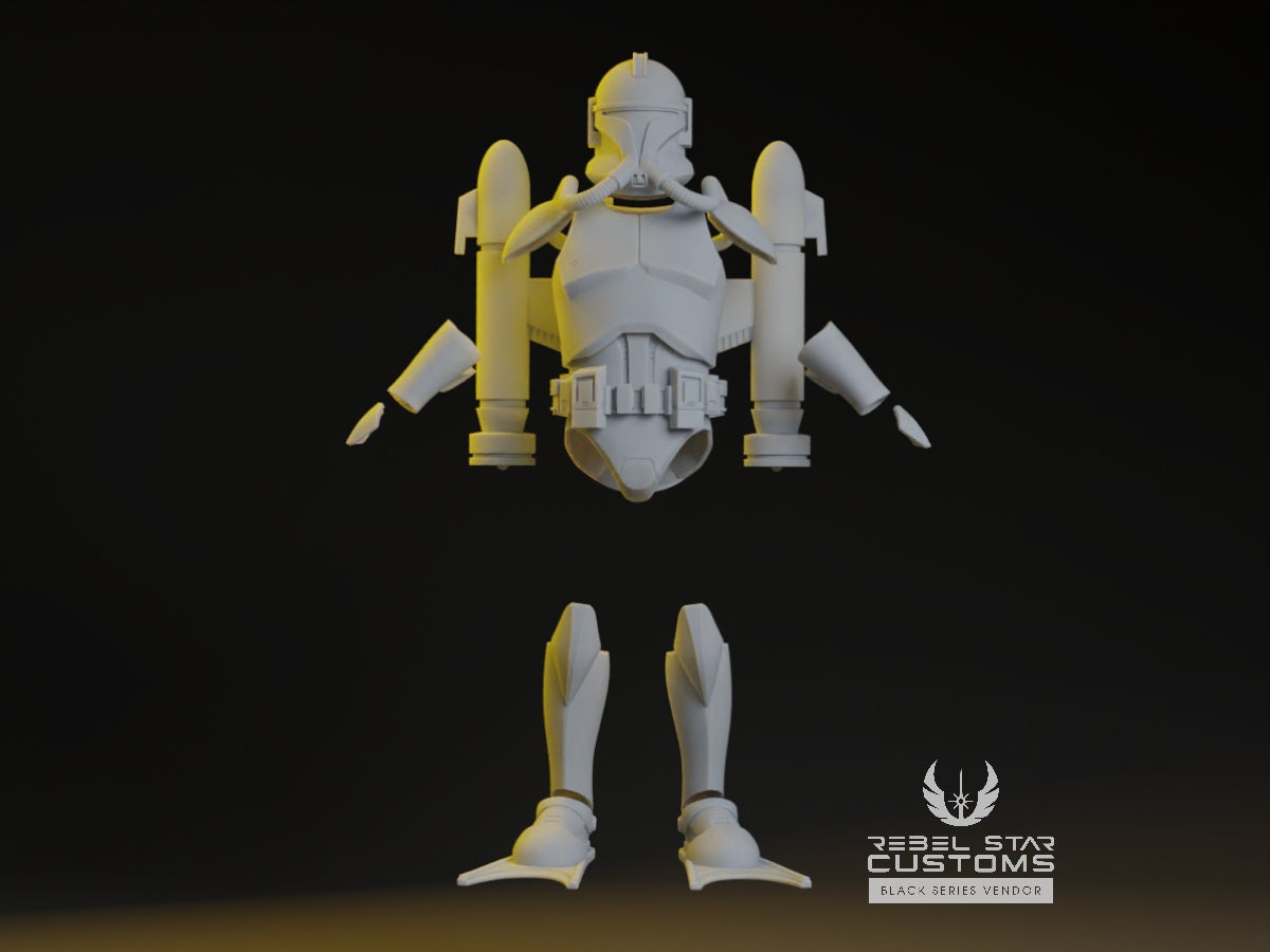 Clone Scuba Trooper Kit Star Wars Black Series 6inch - Etsy