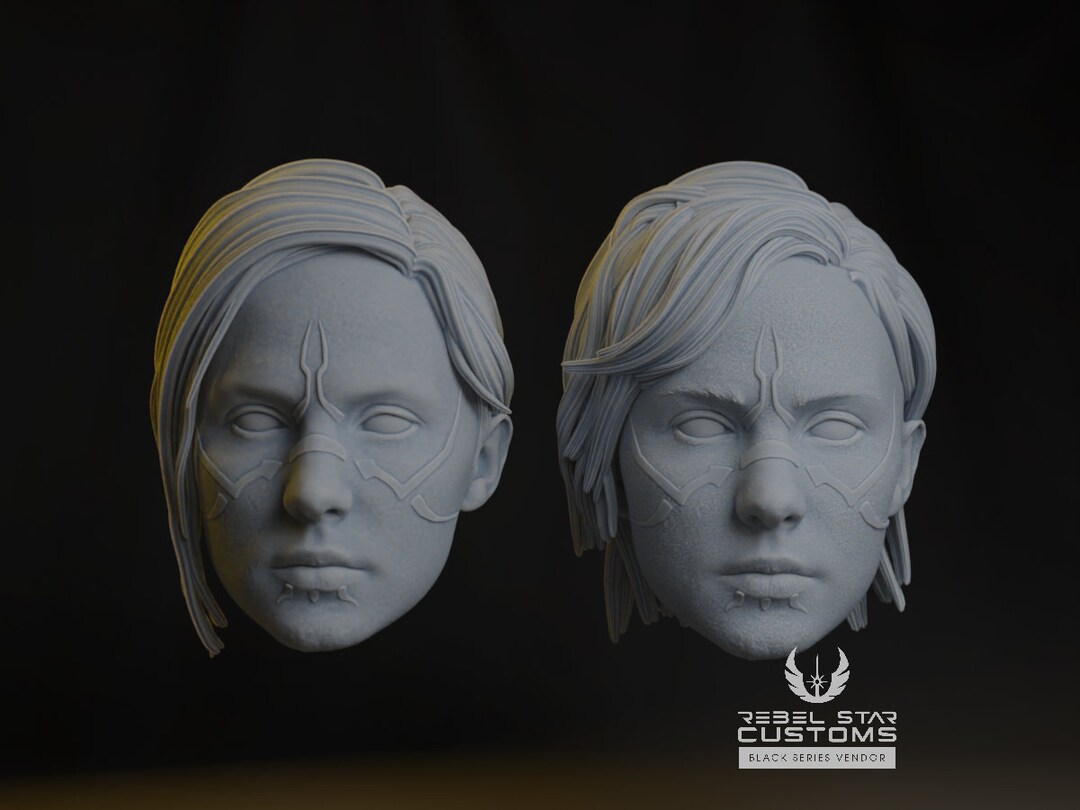 Merrin Headsculpt Collection - Star Wars 3D Prints (1/12, 1/6 & 1:18 ...