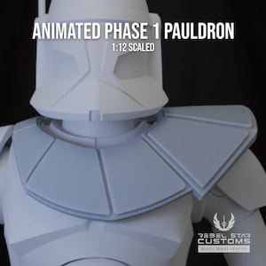 Animated Phase 1 Pauldron - Star Wars 3D Prints - Etsy