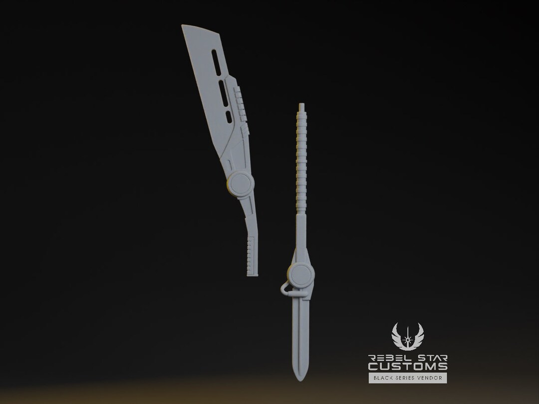 Praetorian Electro-bisento Staff Star Wars 3D Prints - Etsy