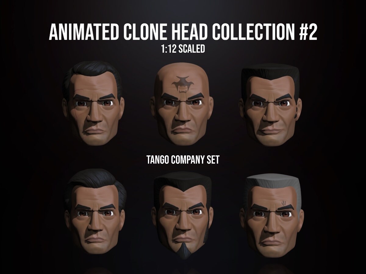 Animated Clone Head Collection 2 Star Wars Black Series 6inch - Etsy