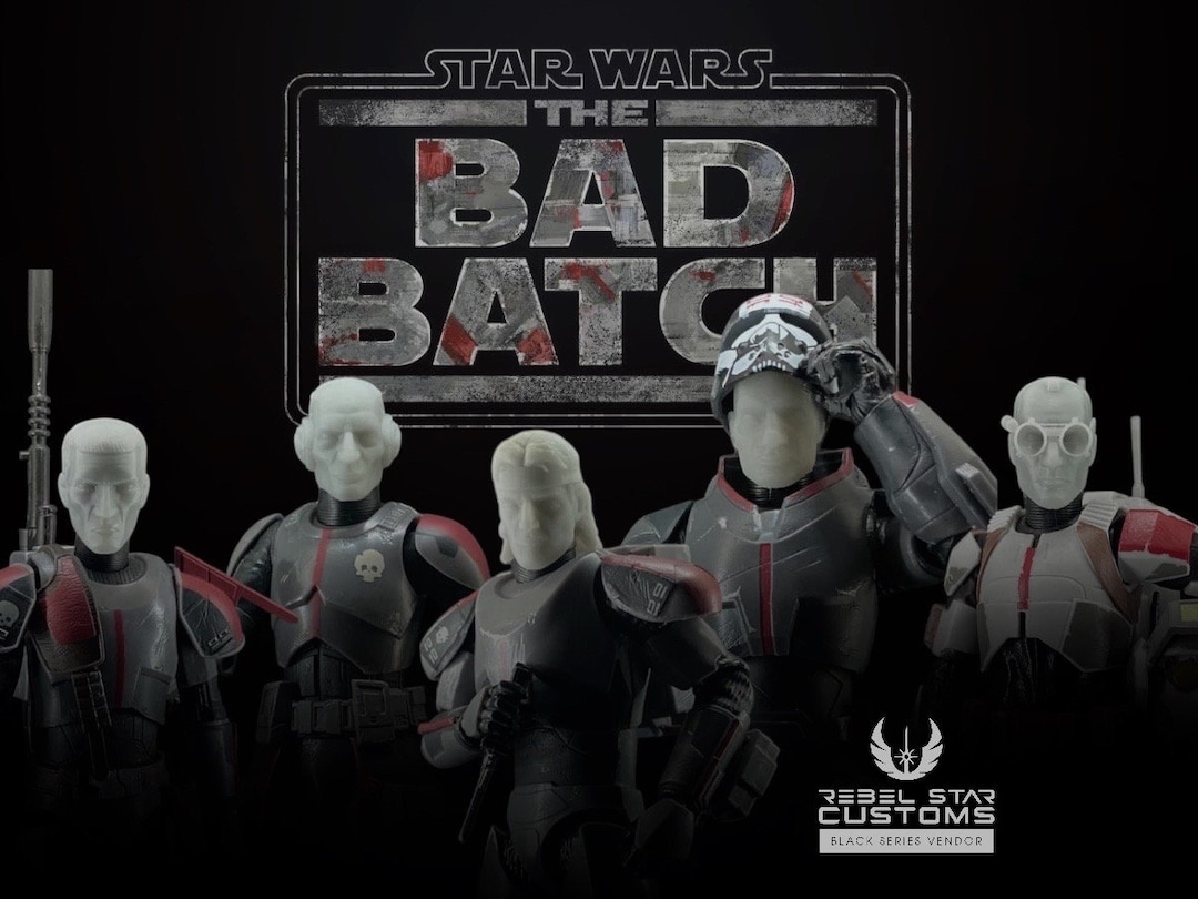 Bad Batch Animated Heads - Star Wars Black Series 6inch - Etsy