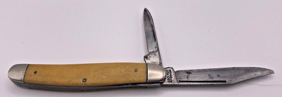 Vintage 3" Kutmaster Utica NY USA 2 Blade Jack Knife With Synthetic ...