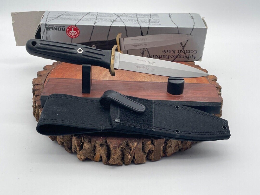 Rex Applegate Fairbairn Boker Solingen Fixed Blade Combat Knife NOS--70 ...