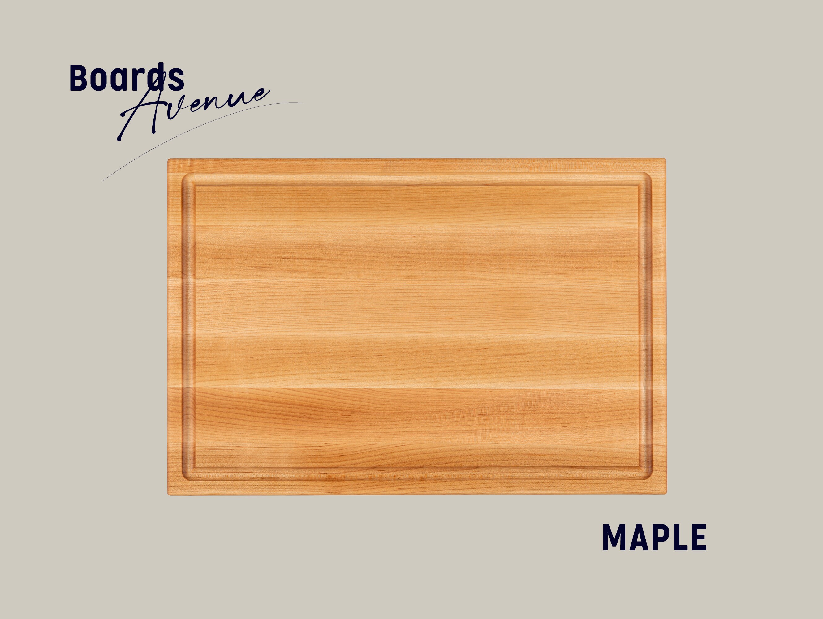 4 Pack Maple Hardwood Thick Butcher Blocks 17''x11-1/2''x1-1/2''-diy ...