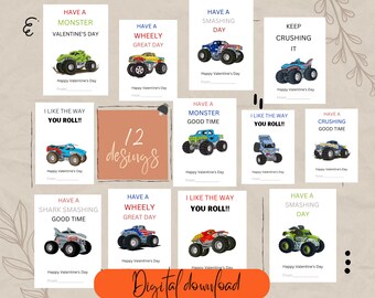 Monster Valentine Day Cards - Etsy