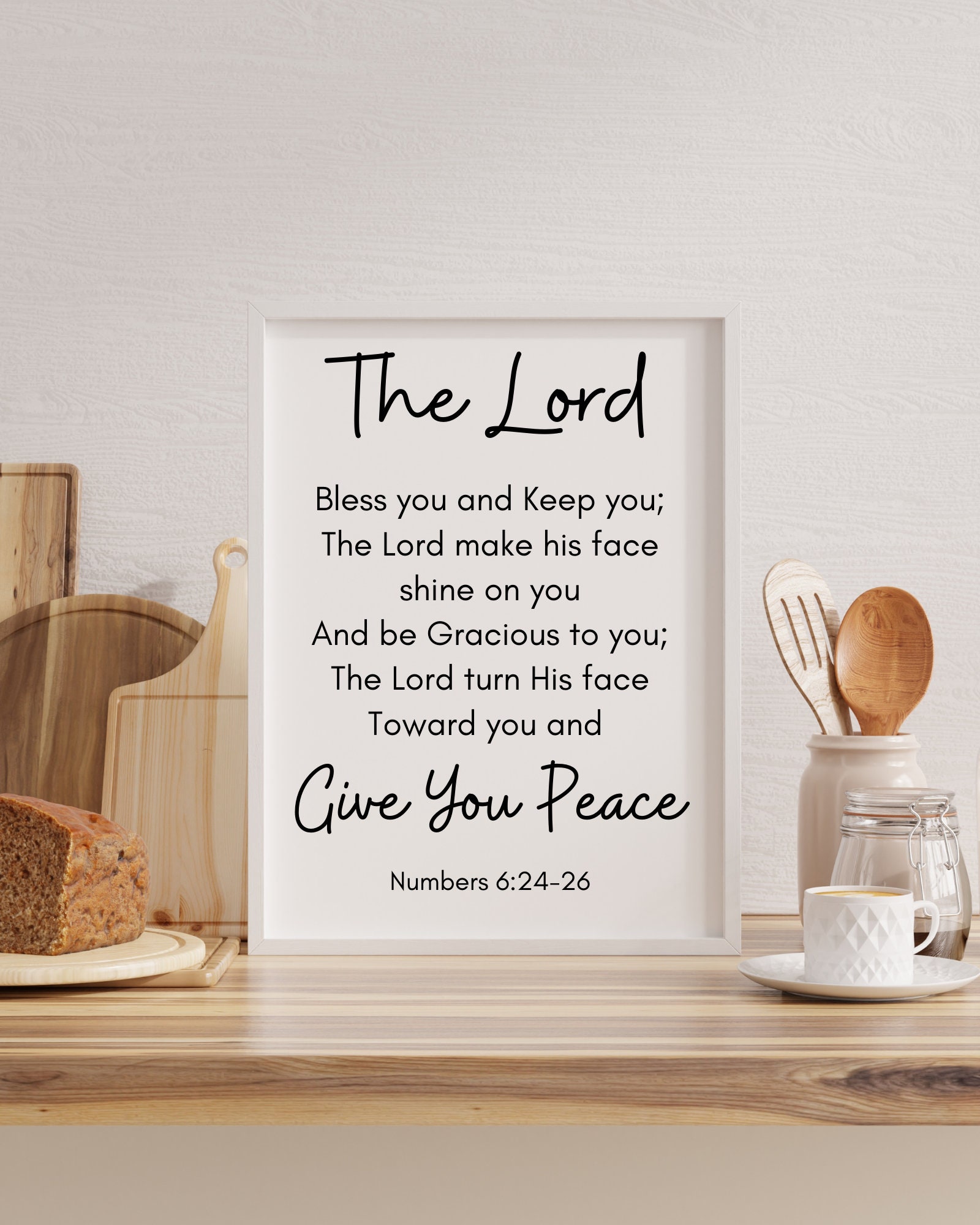 The Lord Bless You and Keep You the Lord Make His Face Shine on You, Numbers 6:24-26, Digital ...