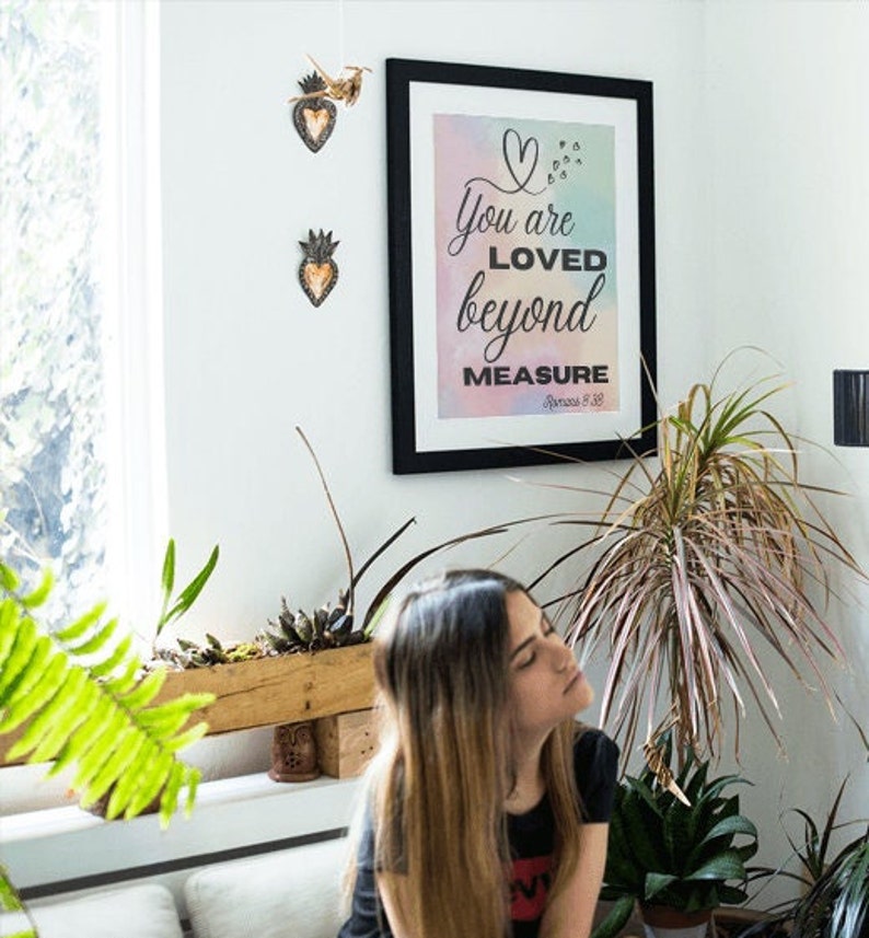 You Are Loved Beyond Measure, Romans 8:38-39, Printable Bible Verse ...