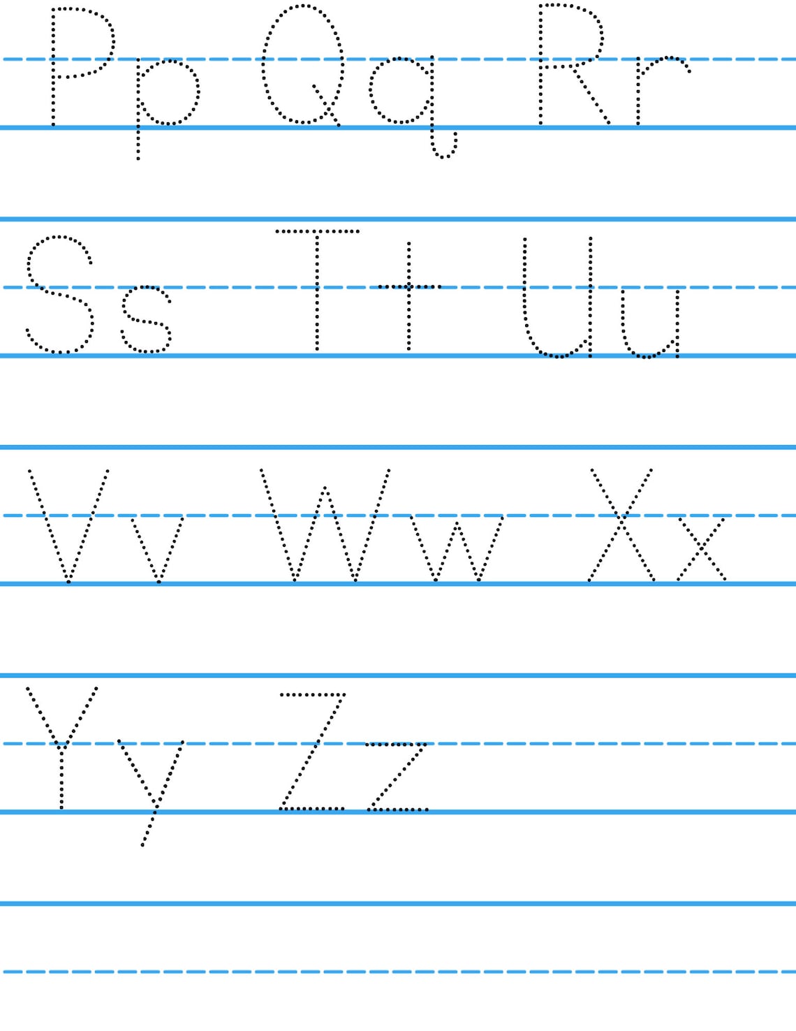 Printable Tracing Worksheet Bundle Alphabet Number Letter - Etsy