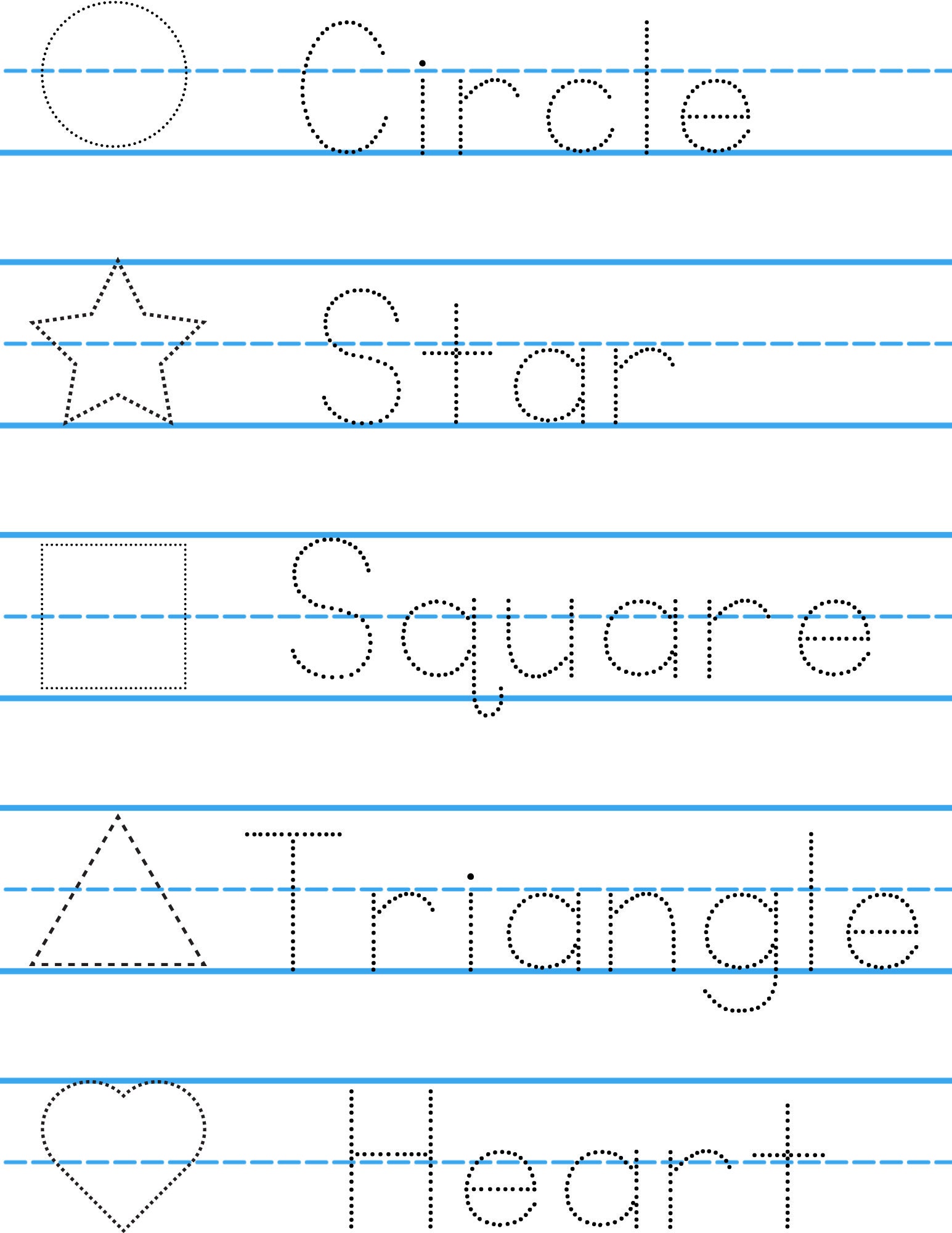 Printable Tracing Worksheet Bundle Alphabet Number Letter - Etsy