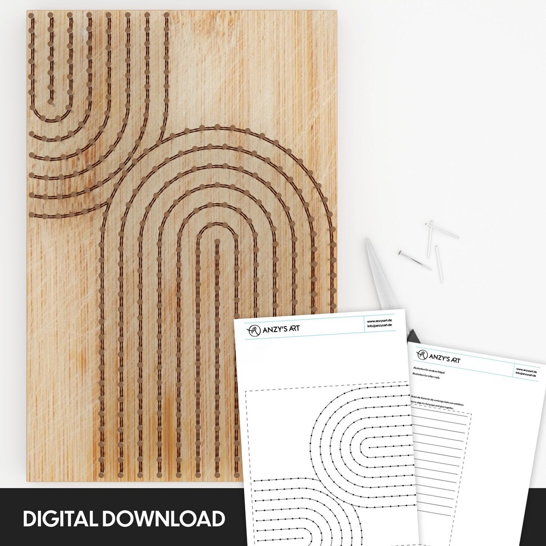 Boho Arc - DIY String Art Pattern - Etsy