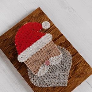 Santa String Art Template – DIY Christmas Craft | Digital Download - Etsy