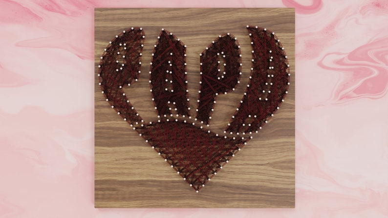 Dad Heart - DIY String Art Pattern, Create Thread Art, Love, Fathersday ...