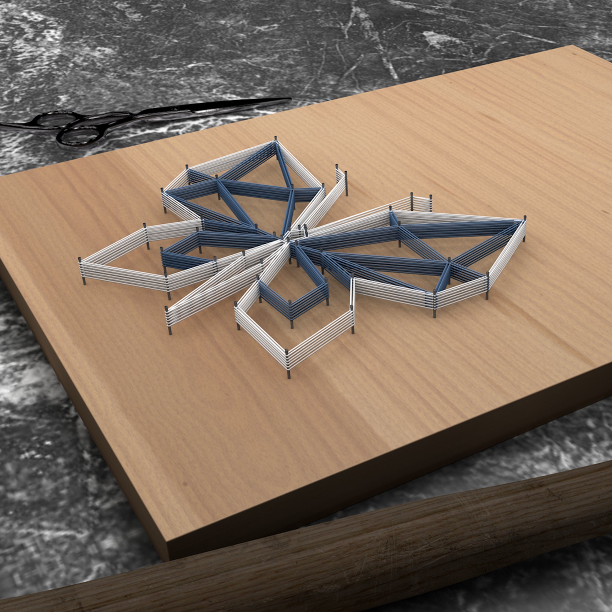 String Art Template - Geometric Butterfly (6 Variants Included) - Etsy