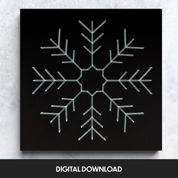 Snowflake String Art - Etsy
