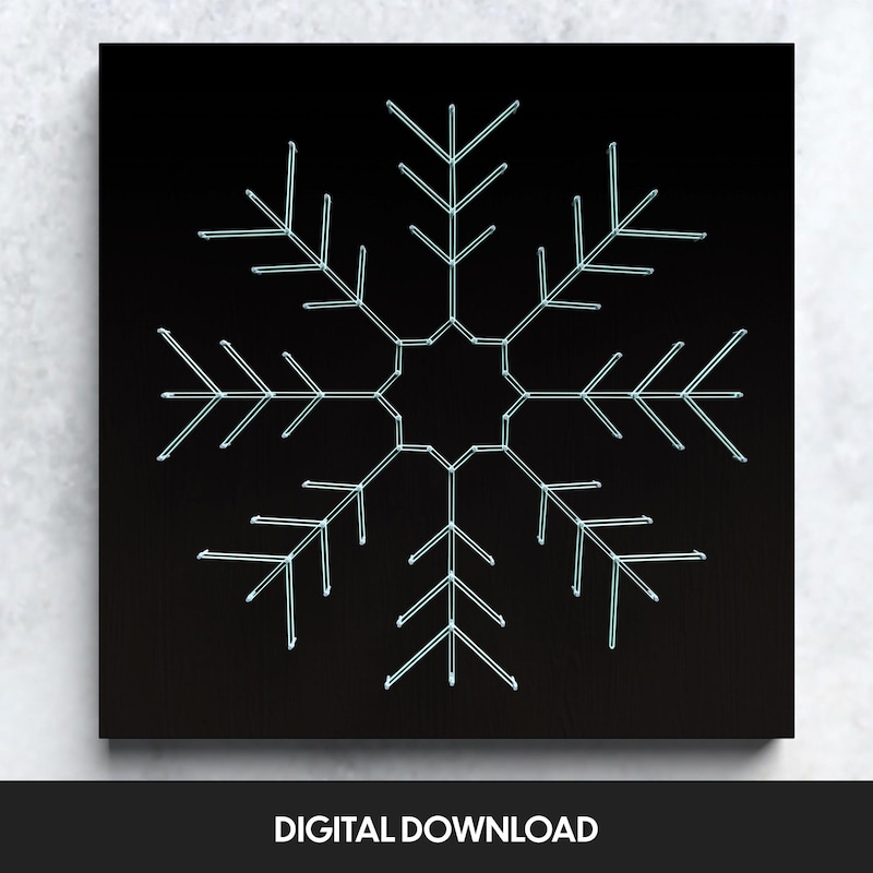 Snowflake String Art - Etsy