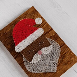 Santa String Art Template – DIY Christmas Craft | Digital Download - Etsy
