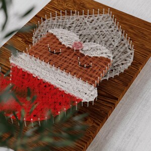 Santa String Art Template – DIY Christmas Craft | Digital Download - Etsy