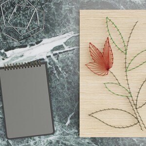 Simple Flower - DIY String Art Pattern - Etsy