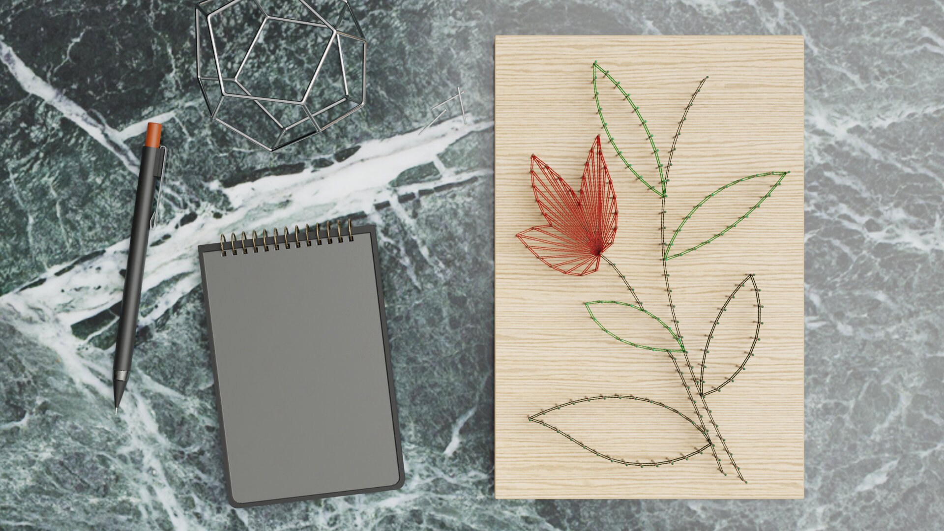 Simple Flower - DIY String Art Pattern - Etsy