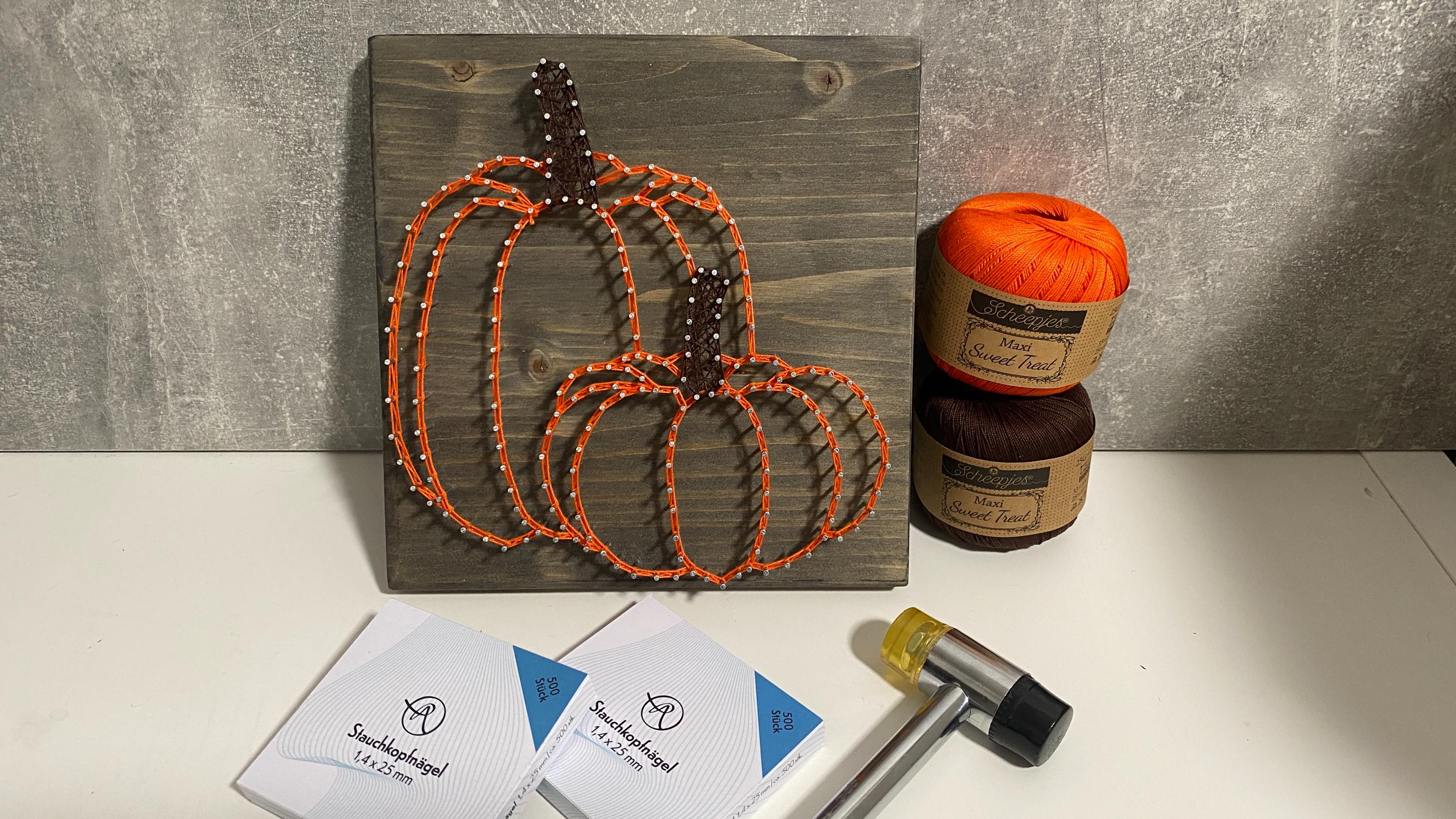 Simple Pumpkins - DIY String Art Pattern, Create Thread Art, Cozy Fall ...