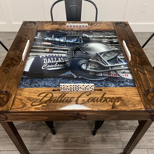 Dallas Cowboys Dominoes Table - Etsy