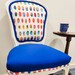 Sassy Blue and Spotted Chair - Etsy